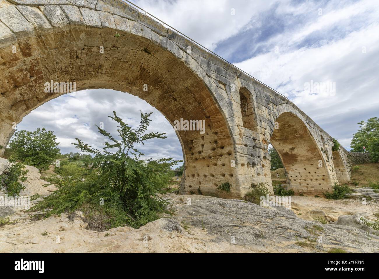 The Julien bridge, Roman bridge over the Calavon river. Roman bridge in ...