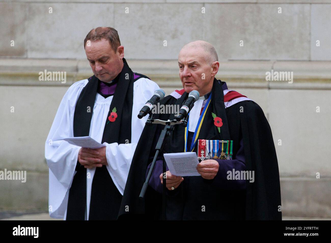 Dr Issac Johnston (right) and Rev Rhys Jones during the opening of the ...