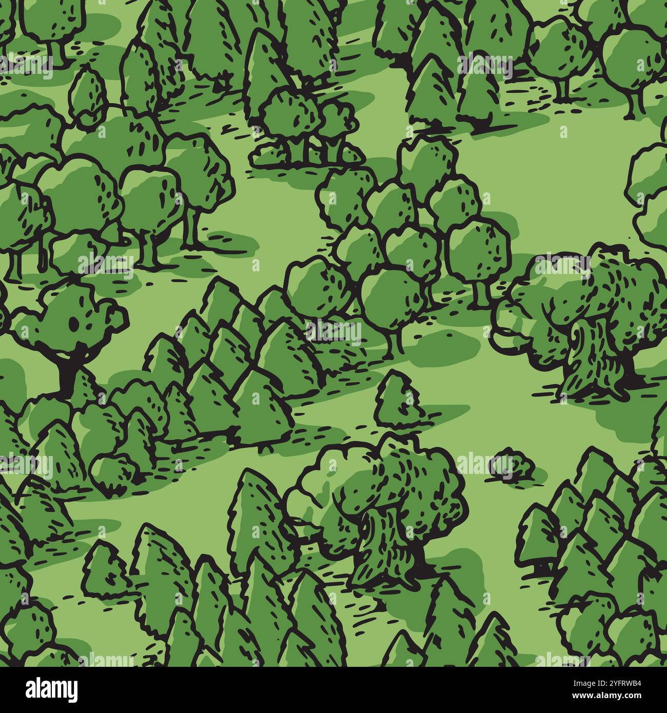 Jungle landscape view from Stock Vector Images - Alamy