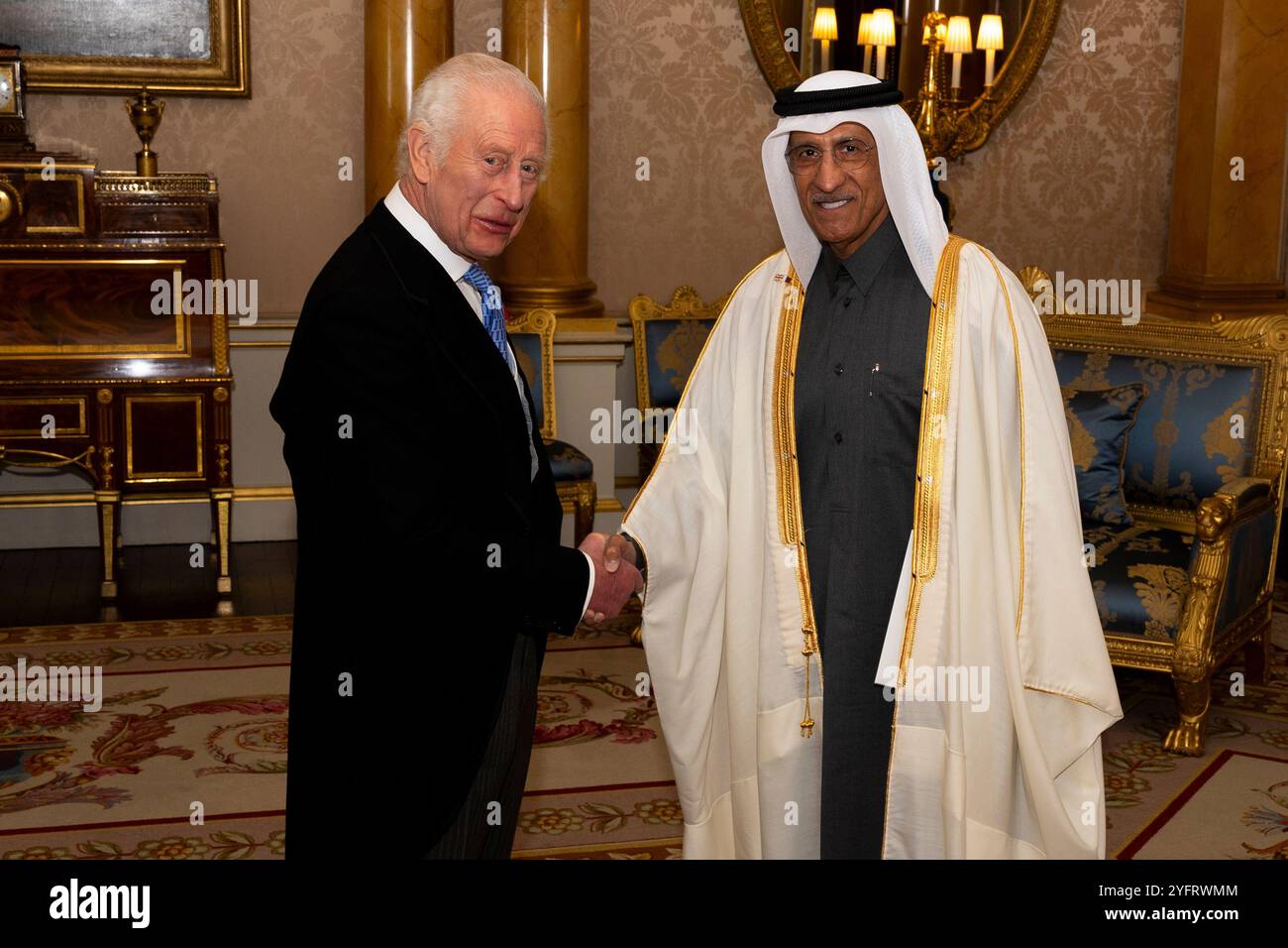 His Excellency Sheikh Abdulla bin Mohammed bin Saud Al-Thani presents ...