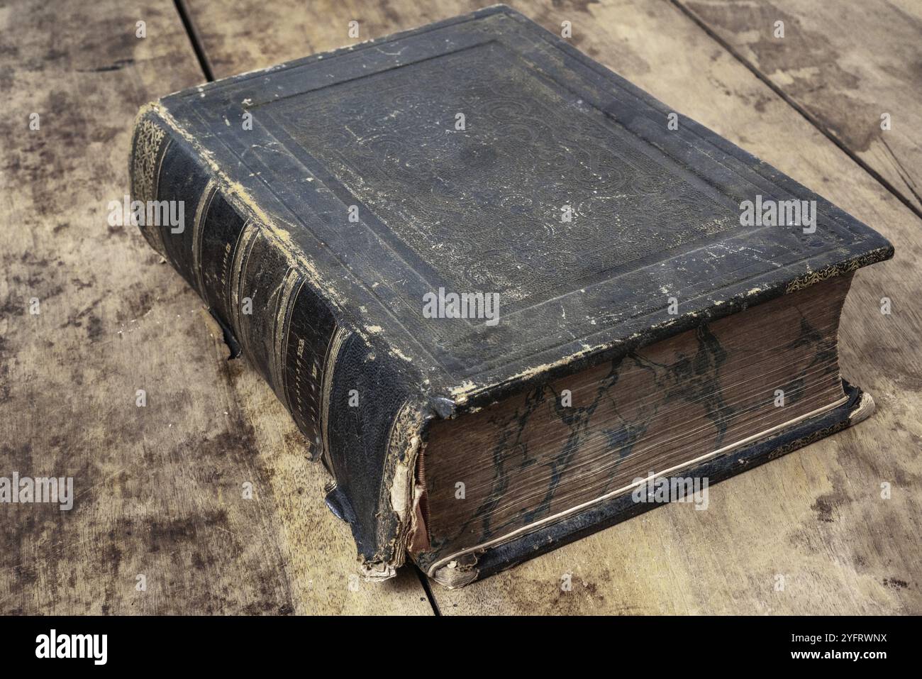 Old book dictionary on a wooden background Stock Photo - Alamy