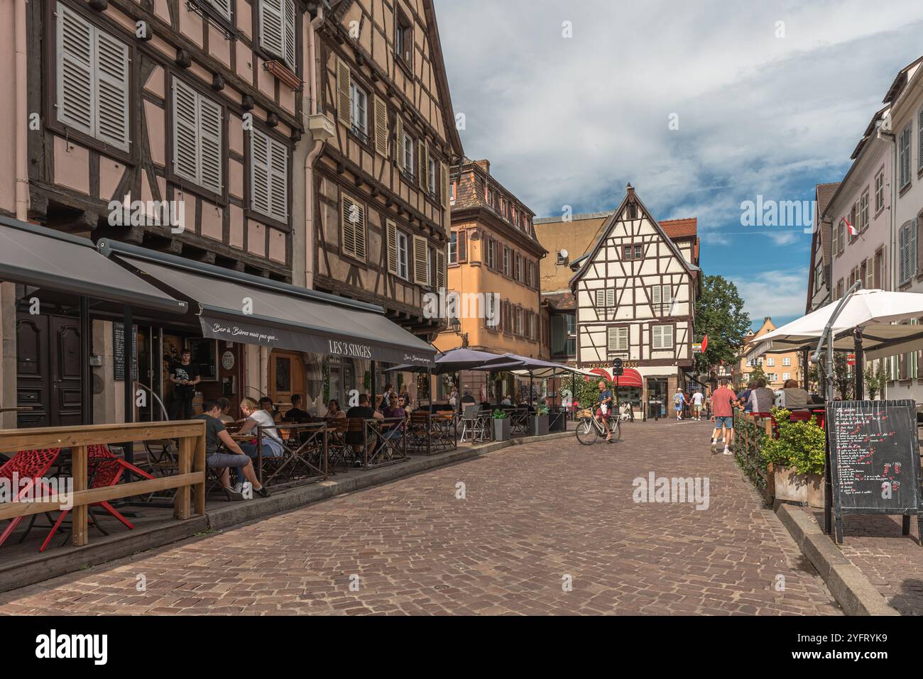 Historic half-timbered houses in the Grand Rue in La Petite Venise ...
