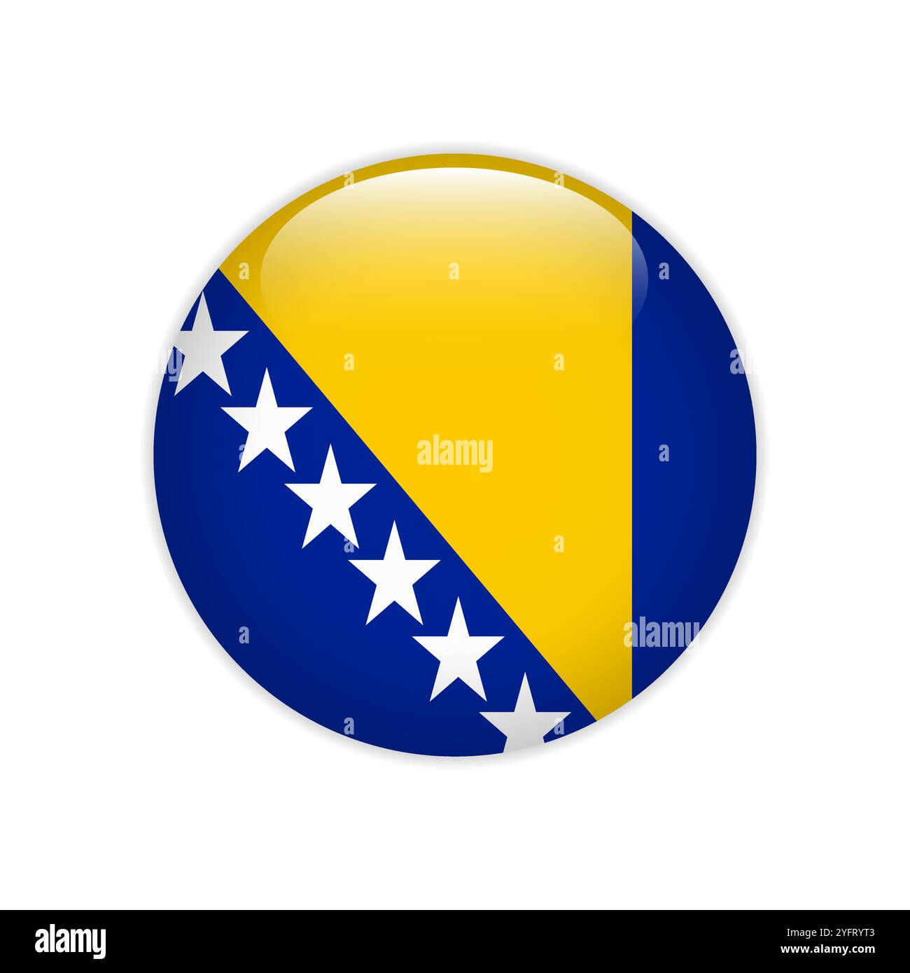 Bosnia and herzegovina button Stock Vector Images - Alamy
