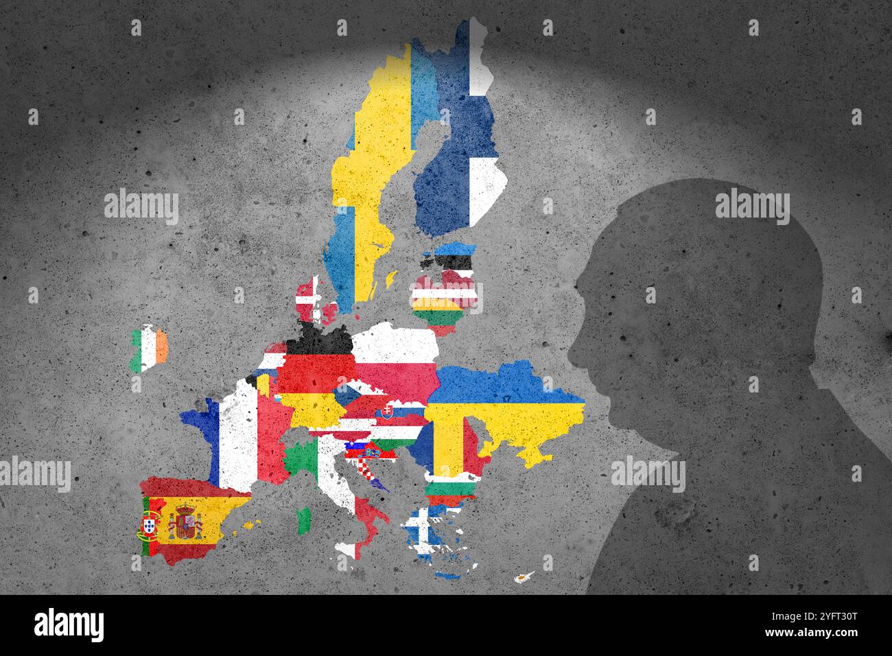 Map european union member hi-res stock photography and images - Alamy