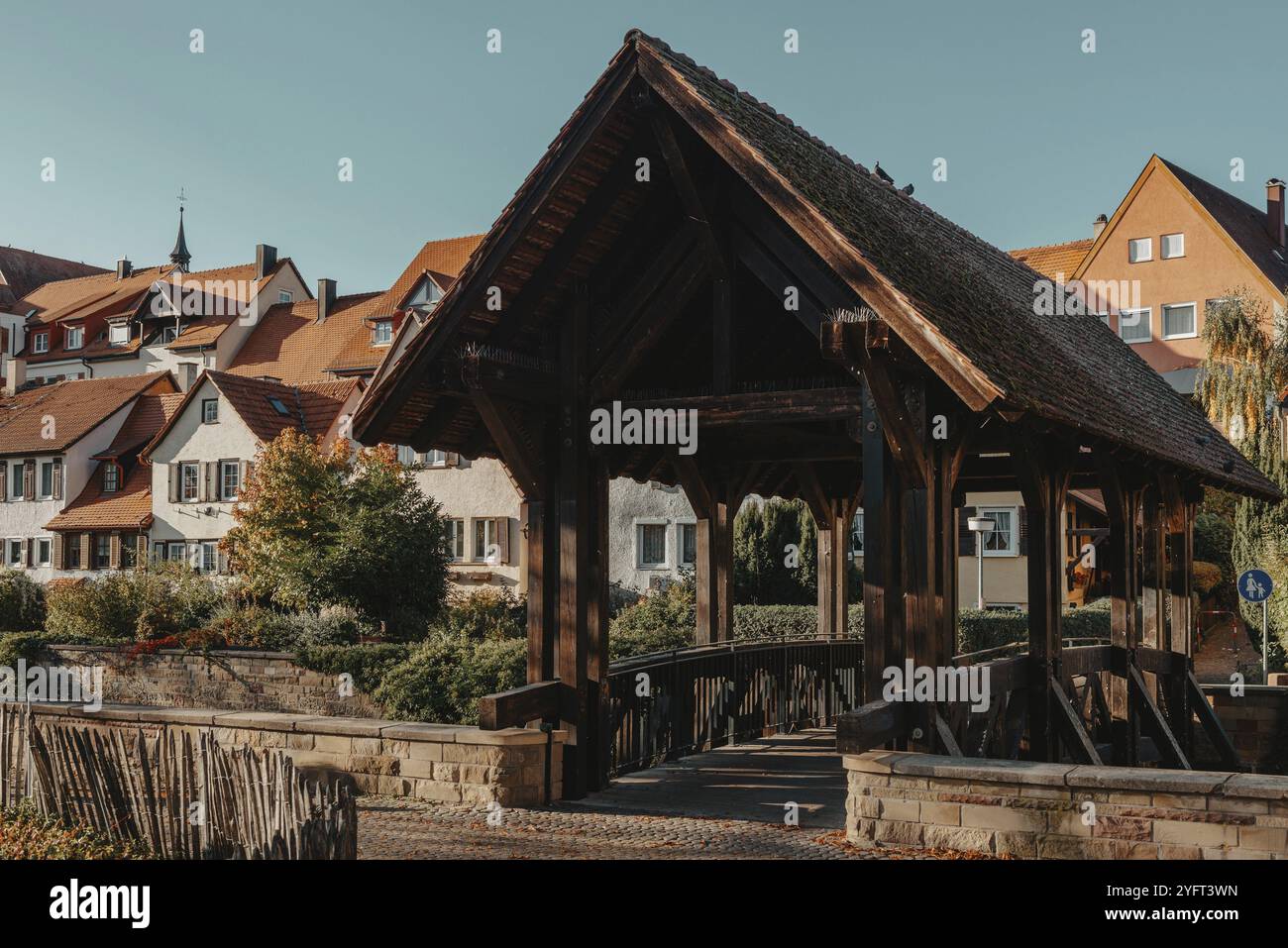 Old national German town house. Old Town is full of colorful and well ...