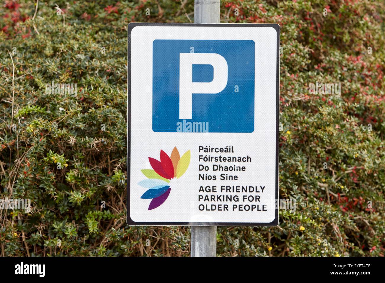 age friendly parking for older people in a car park, county donegal ...
