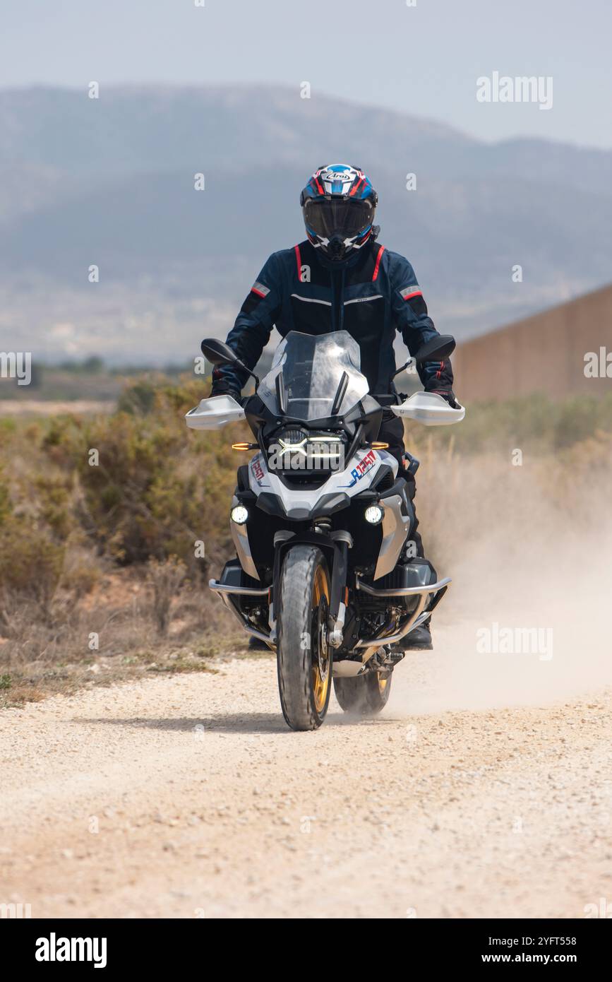 Riding a motorcycle off-road Stock Photo - Alamy