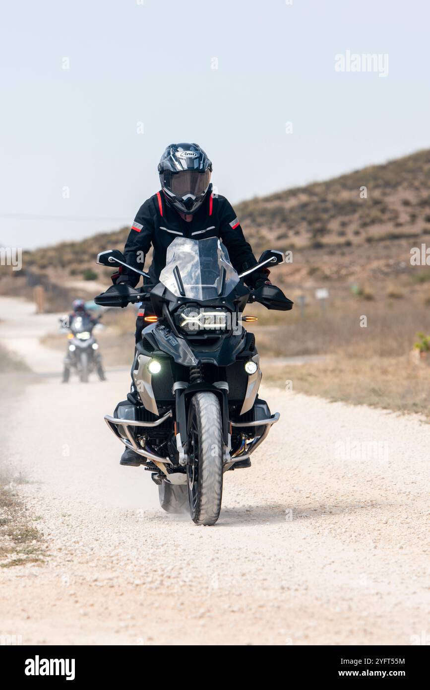 Riding a motorcycle off-road Stock Photo - Alamy