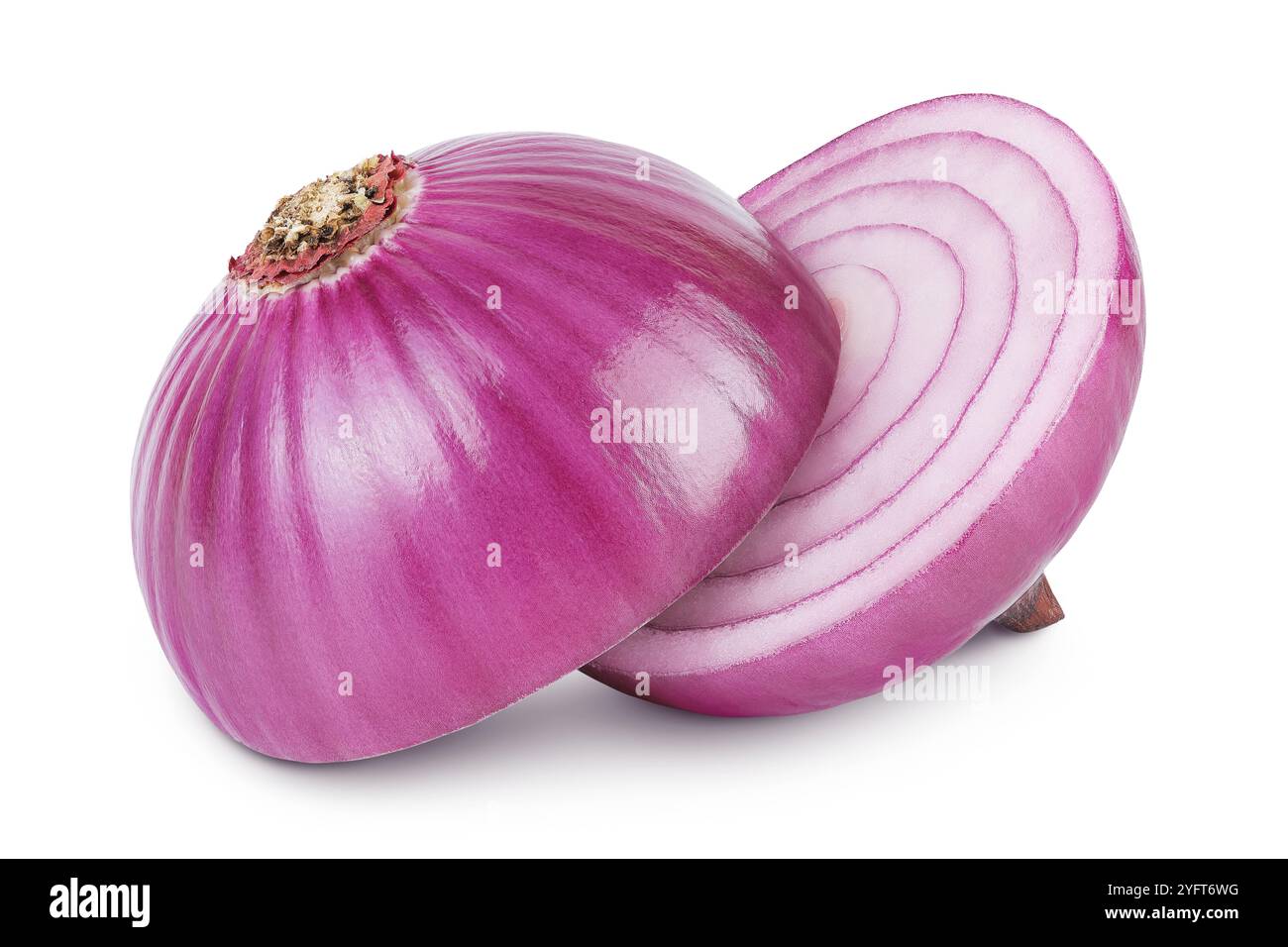 Section single red onion sliced hi-res stock photography and images - Alamy