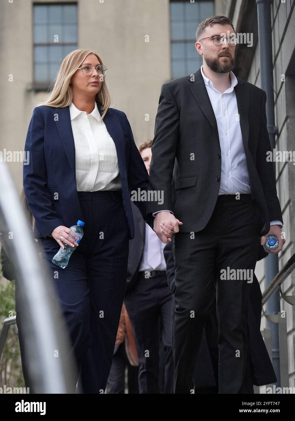 Nikita Ni Laimhin (left) outside the High Court in Dublin, where Mixed ...