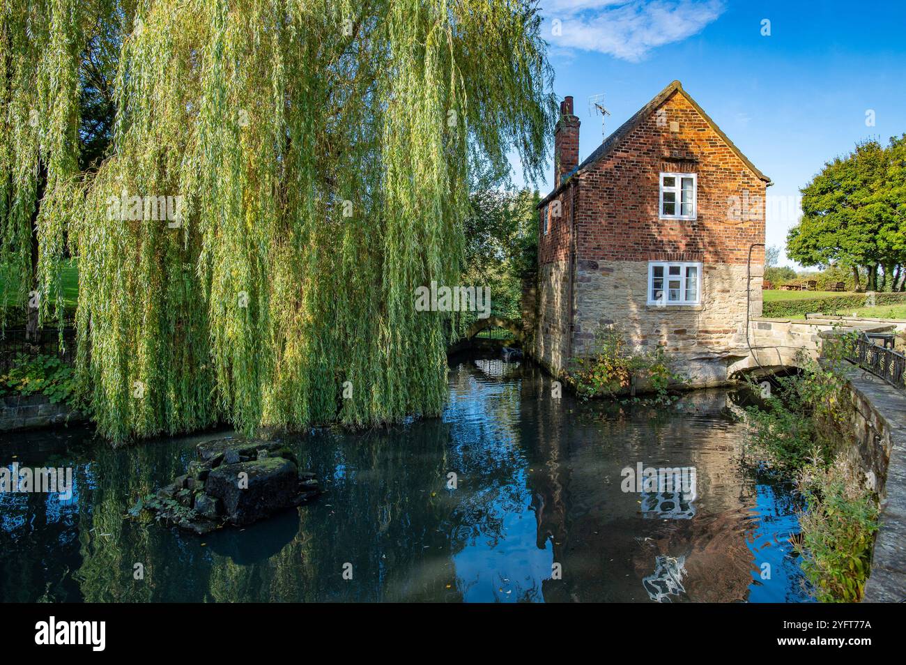Mill buildings at Rother Valley Country Park, Mansfield Road, Wales Bar ...