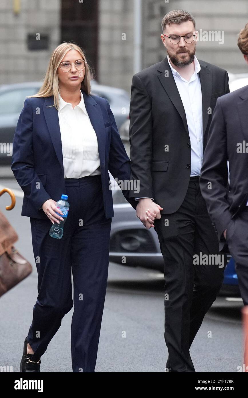Nikita Ni Laimhin (left) outside the High Court in Dublin, where Mixed ...