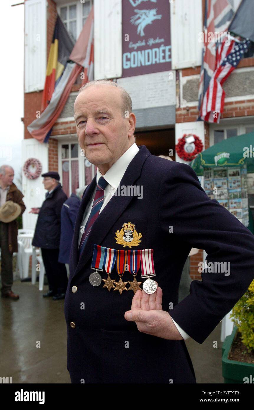 World War Two Royal Navy veteran medals from the D-Day landings in ...