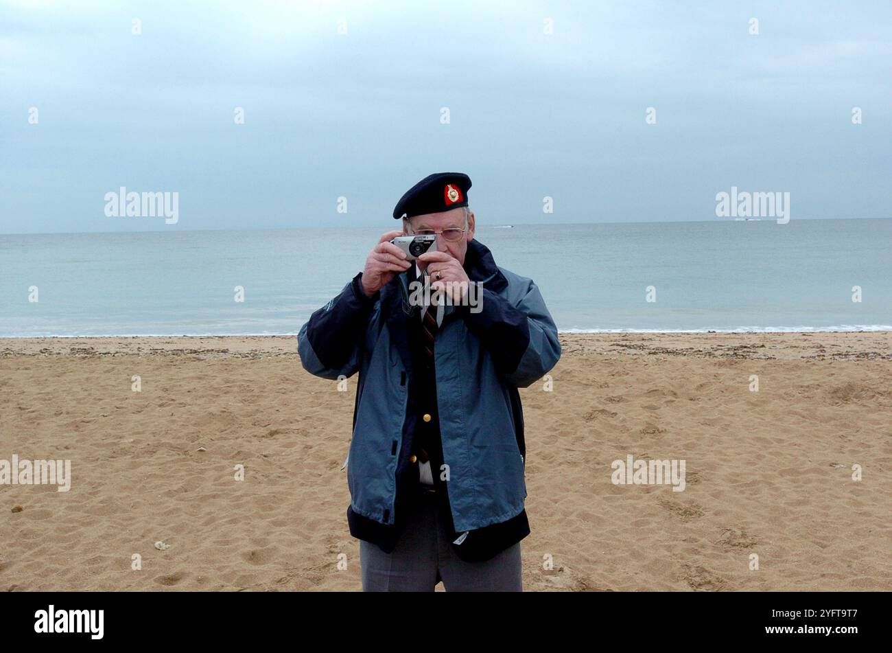 Normandy veterans visiting the landing beaches in France for the 60th ...
