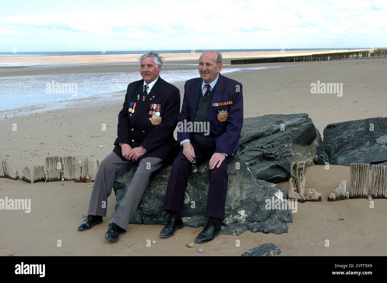 Normandy veterans visit France for the 60th anniversary celebrations of ...