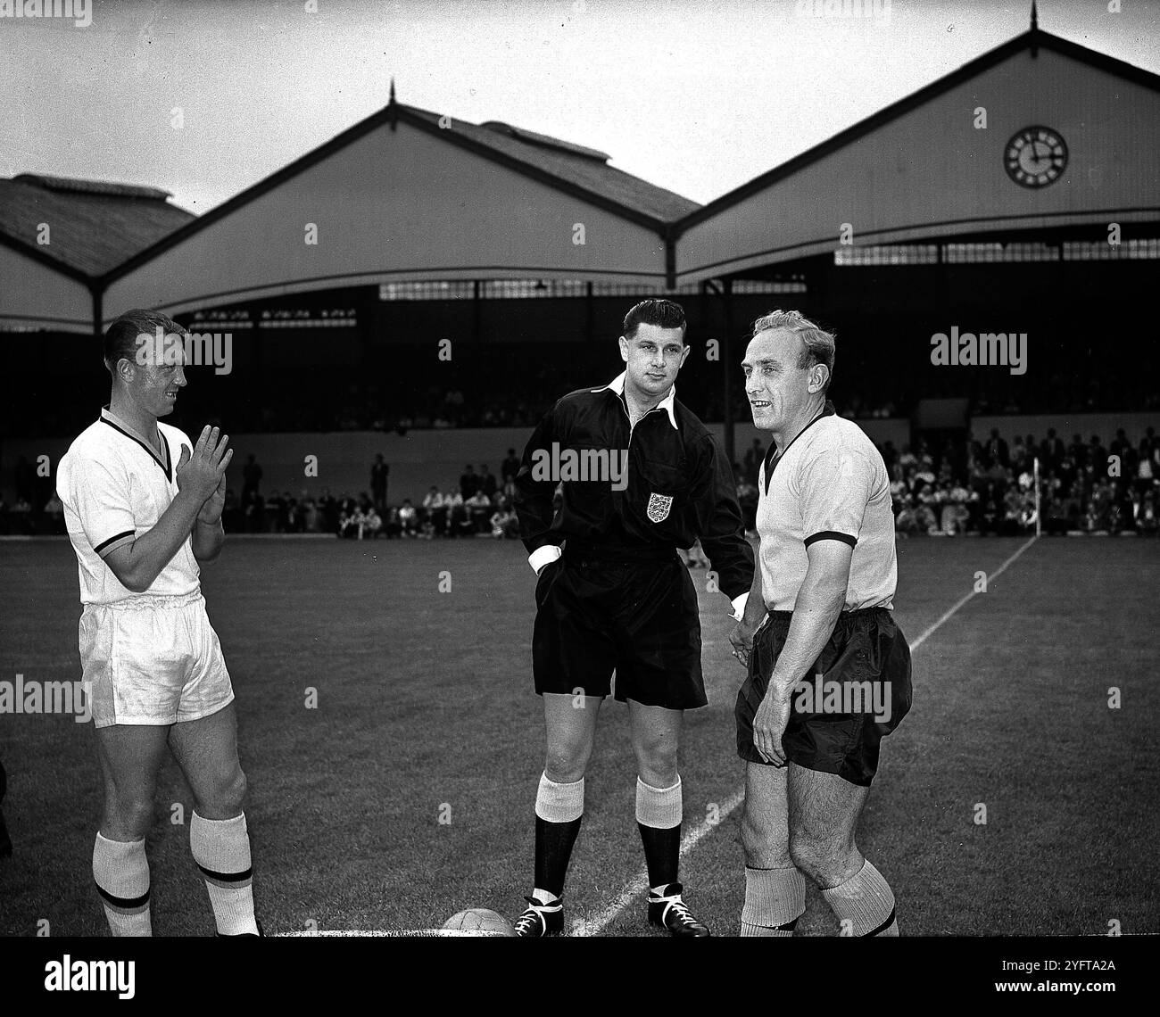 Billy Wrights last match August 8th 1959 . Billy Wright with George ...
