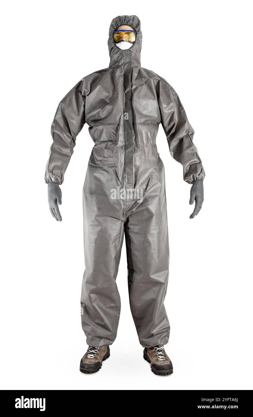 Doctor wearing protection suit Cut Out Stock Images & Pictures - Alamy