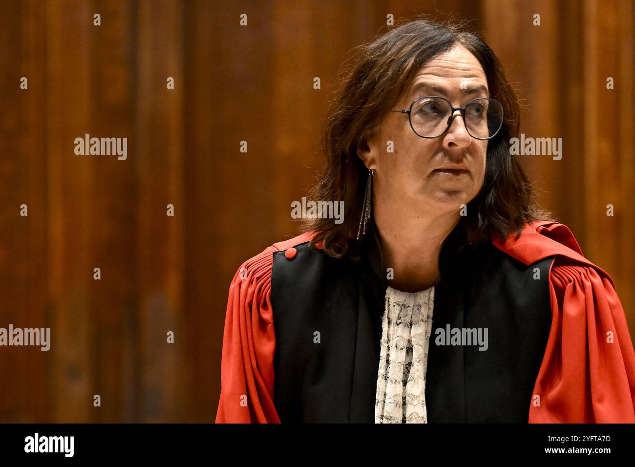Chairwoman of the court Alexandra Van Kelst pictured during the ...