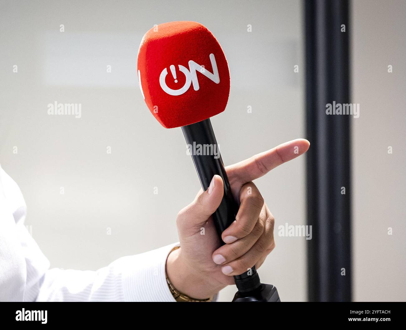 DEN HAAG - A pop cap by broadcaster Ongehoord Nederland (ON) during ...