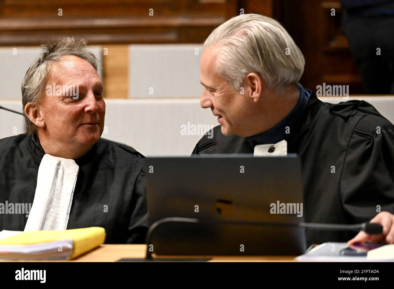 Lawyer Johan Platteau and Lawyer Walter Damen pictured during the ...