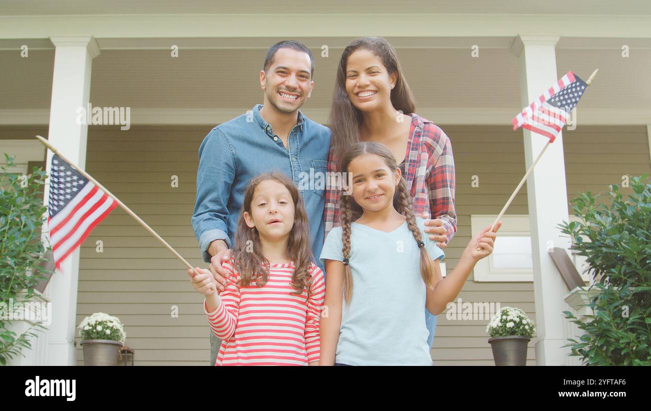 Family holding pride flags hi-res stock photography and images - Alamy
