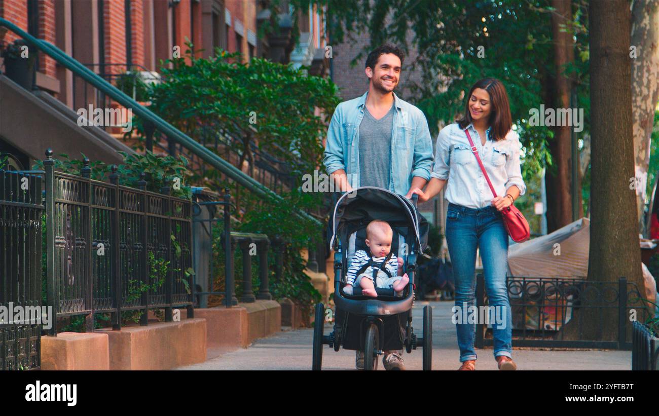 Man pushing child in buggy hi-res stock photography and images - Alamy