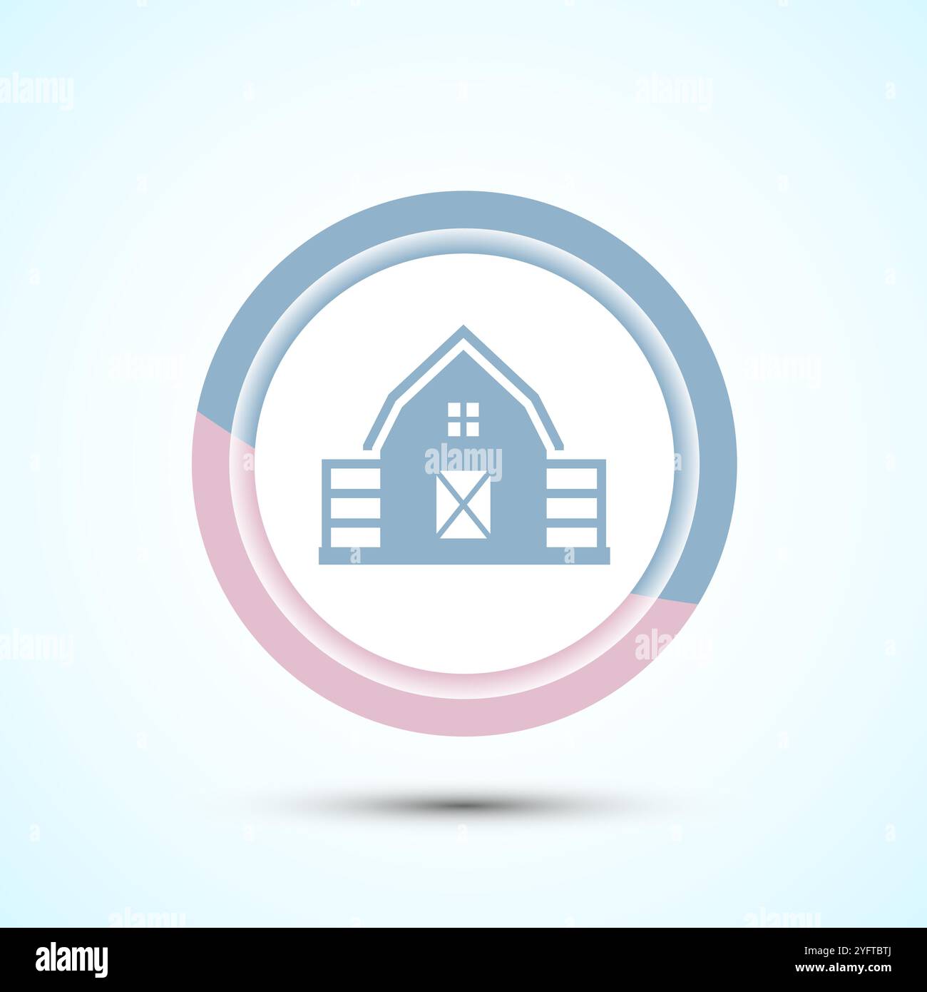 Farming Barn Icon Design Illustration, Farm and Agriculture Barn Sign ...