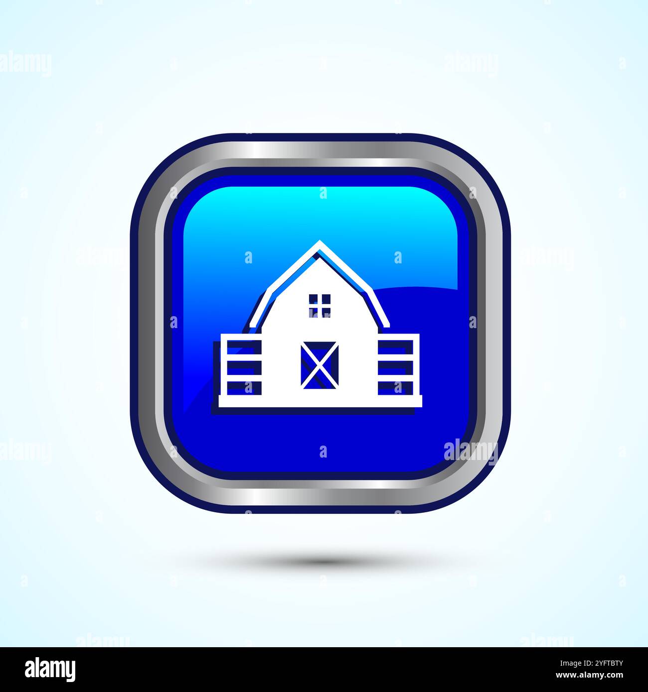 Farming Barn Icon Design Illustration, Farm and Agriculture Barn Sign ...