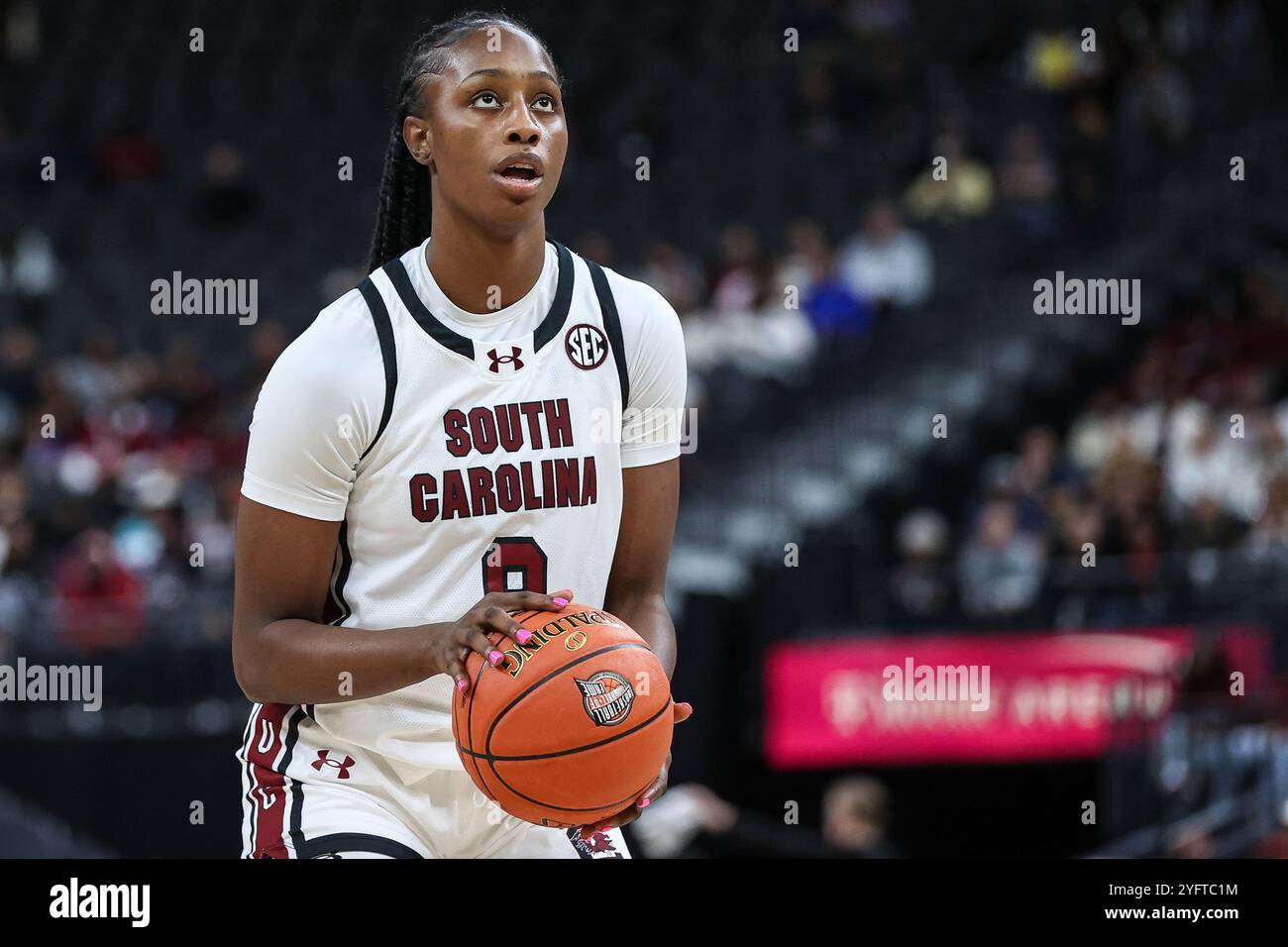 Las Vegas, NV, USA. 4th Nov, 2024. South Carolina Gamecocks forward ...