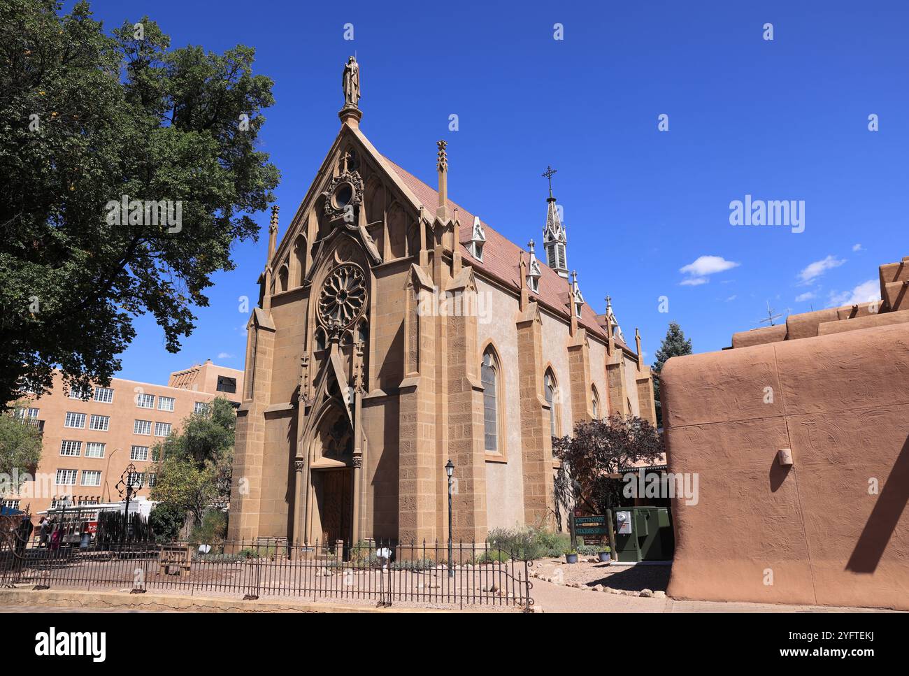 Loretto Chapel built in 1873, in historic Santa Fe, much visited for it ...