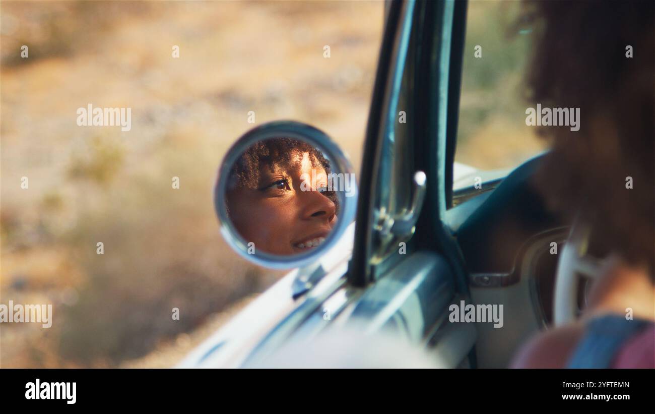 Woman reflected through mirror hi-res stock photography and images - Alamy