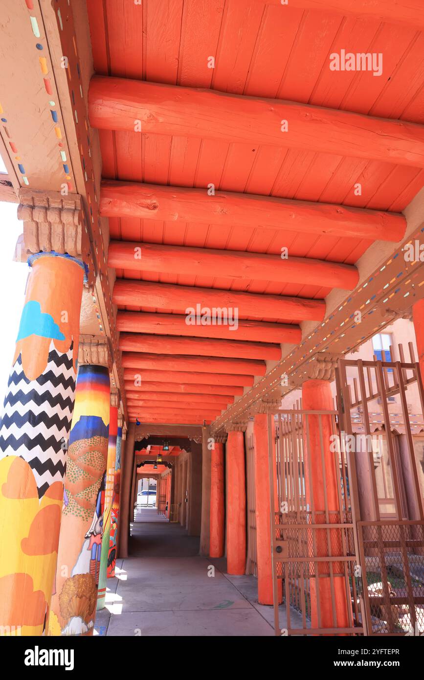 The Art Columns, inspired by indigenous art with regional colours, at ...