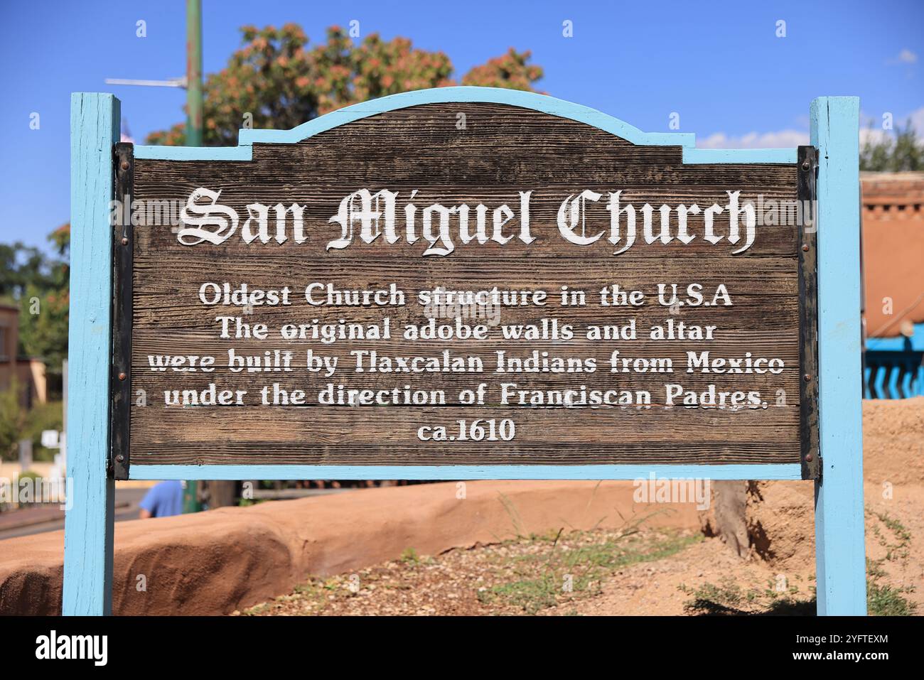 San Miguel Church a Spanish colonial mission church in Santa Fe, built ...