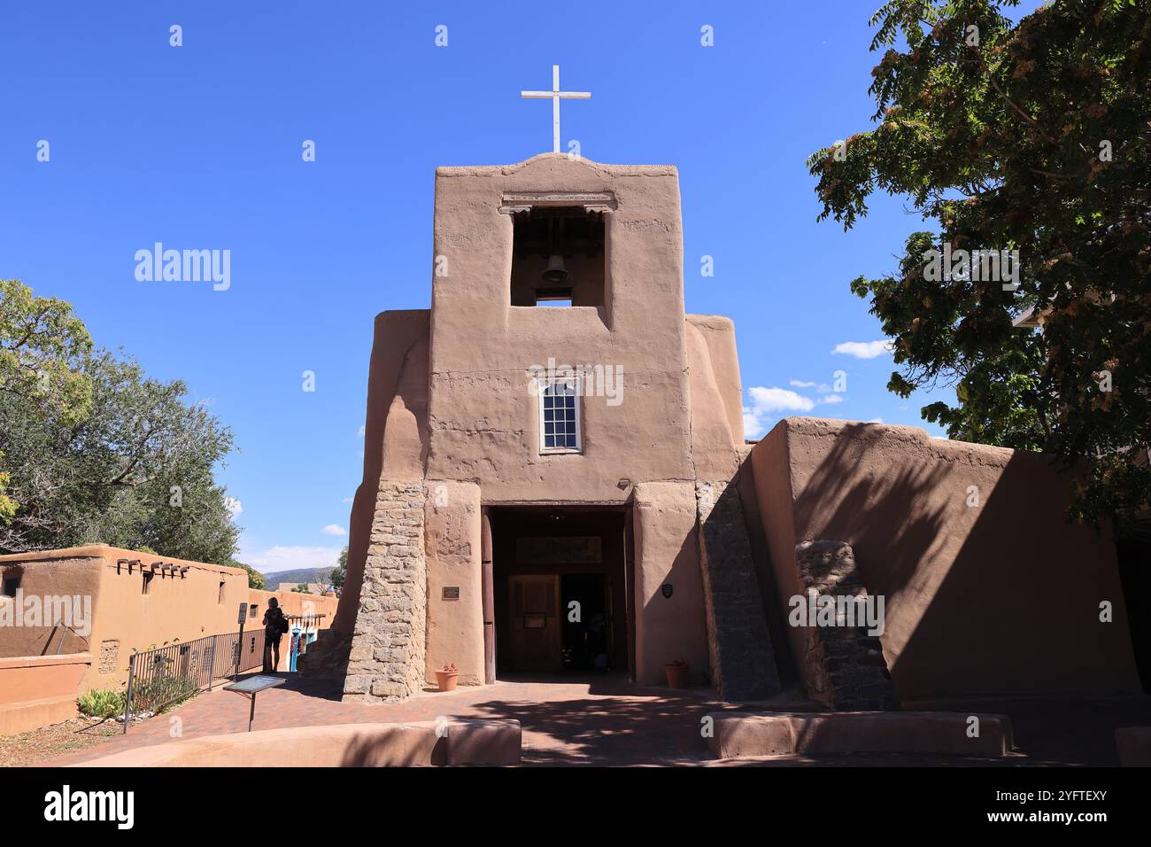 San Miguel Church a Spanish colonial mission church in Santa Fe, built ...
