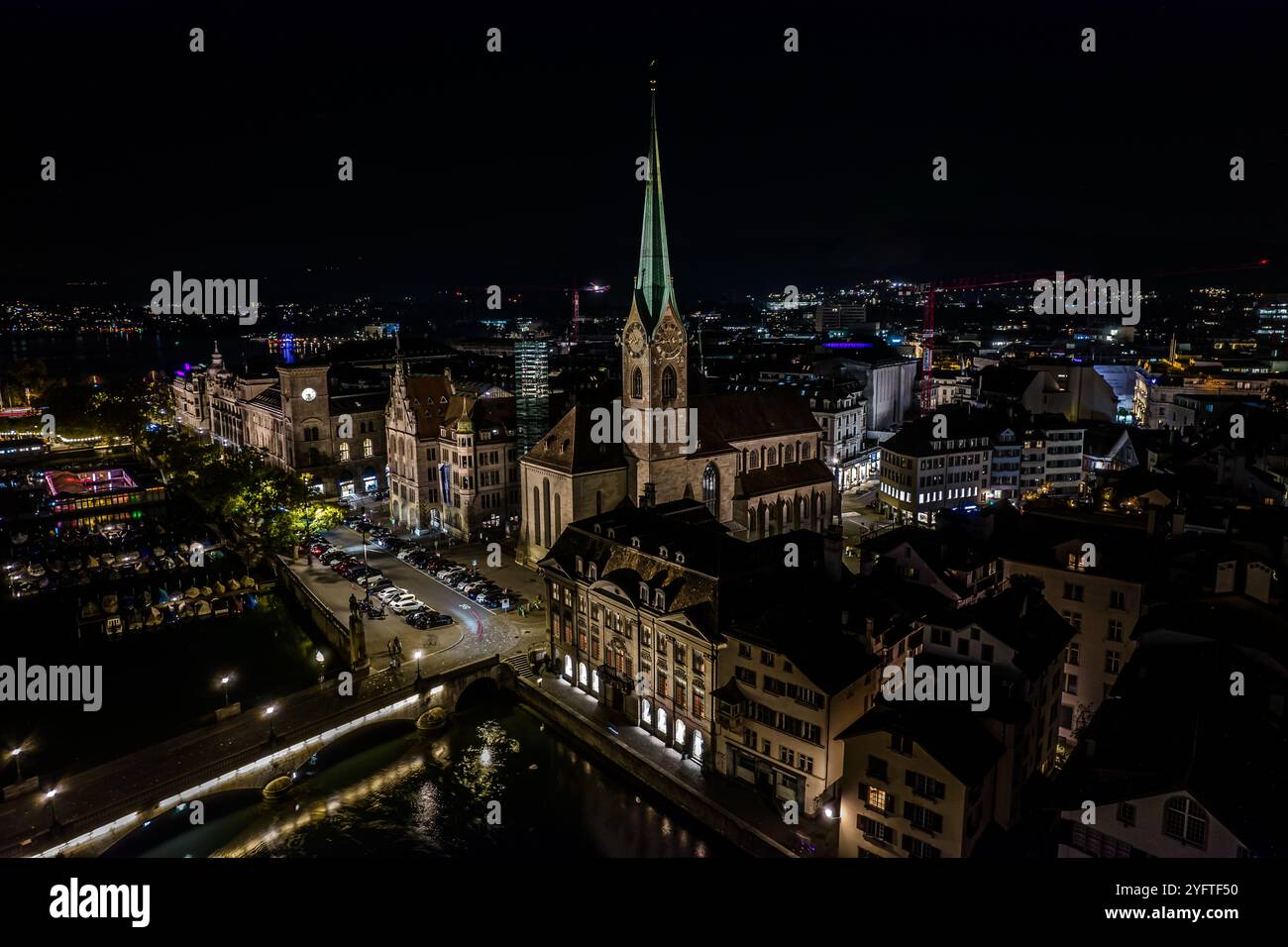 Beautiful aerial footage of the city of Zurich in Switzerland - the ...