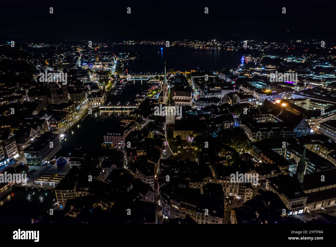 Beautiful aerial footage of the city of Zurich in Switzerland - the ...