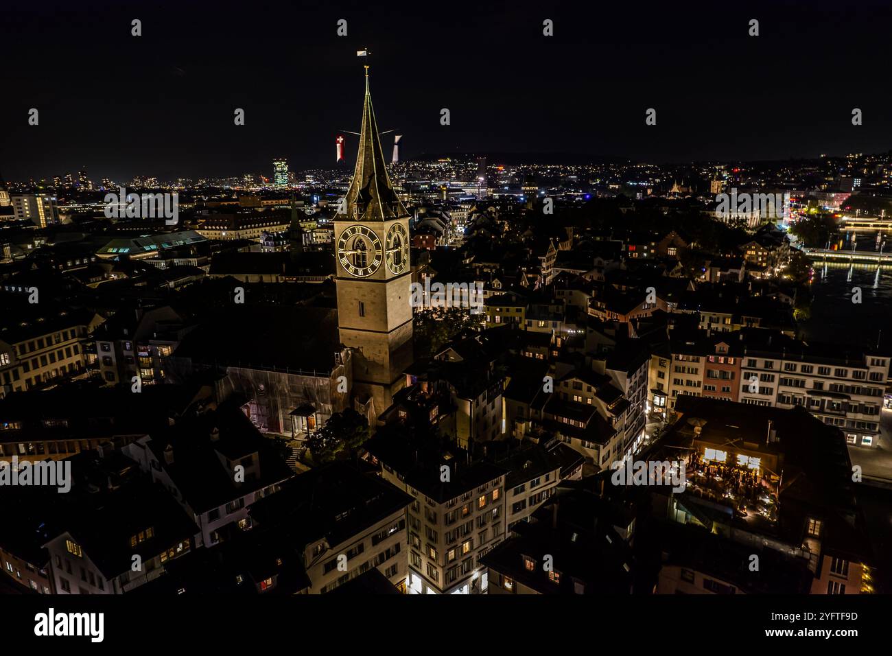 Beautiful aerial footage of the city of Zurich in Switzerland - the ...