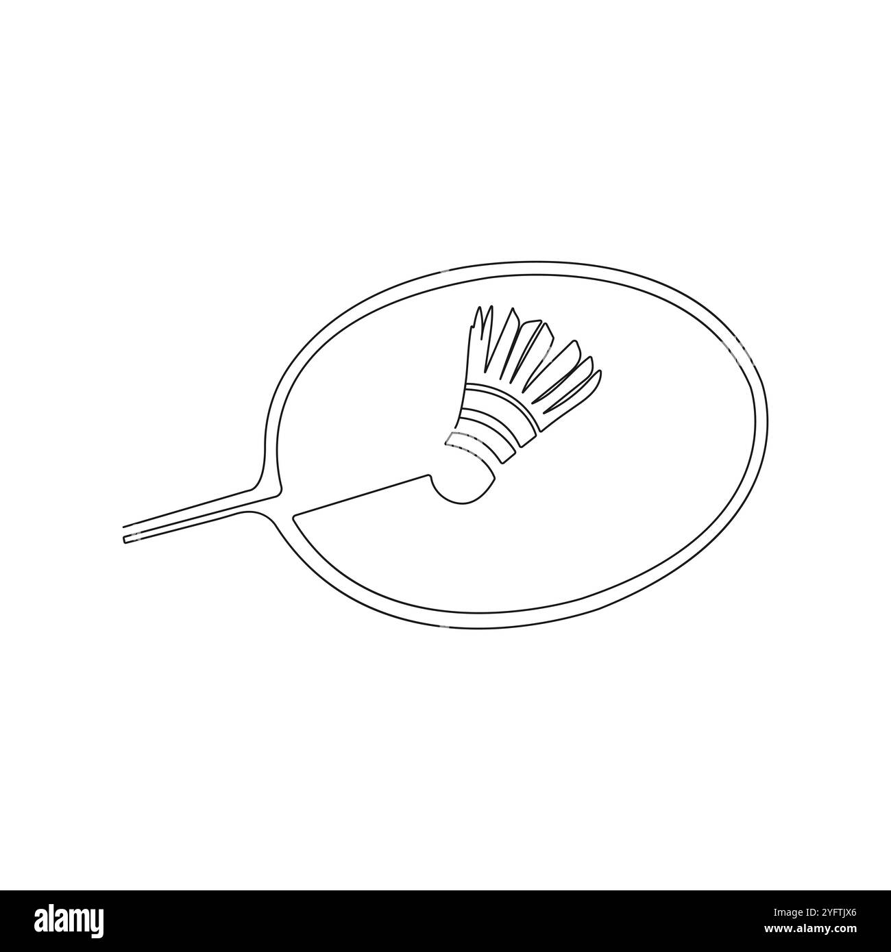 Badminton racket Black and White Stock Photos & Images - Alamy