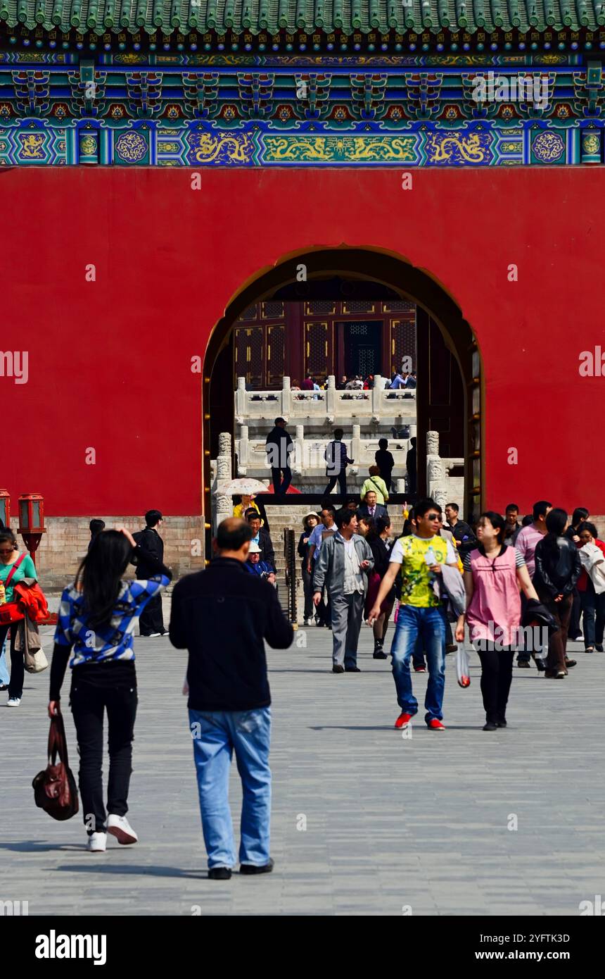 South Gate Entrance, the Zhaoheng Gate continues to the Circular Mound ...