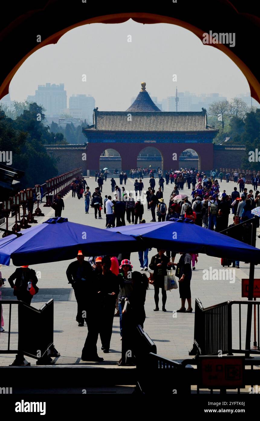 South Gate Entrance, the Zhaoheng Gate continues to the Circular Mound ...