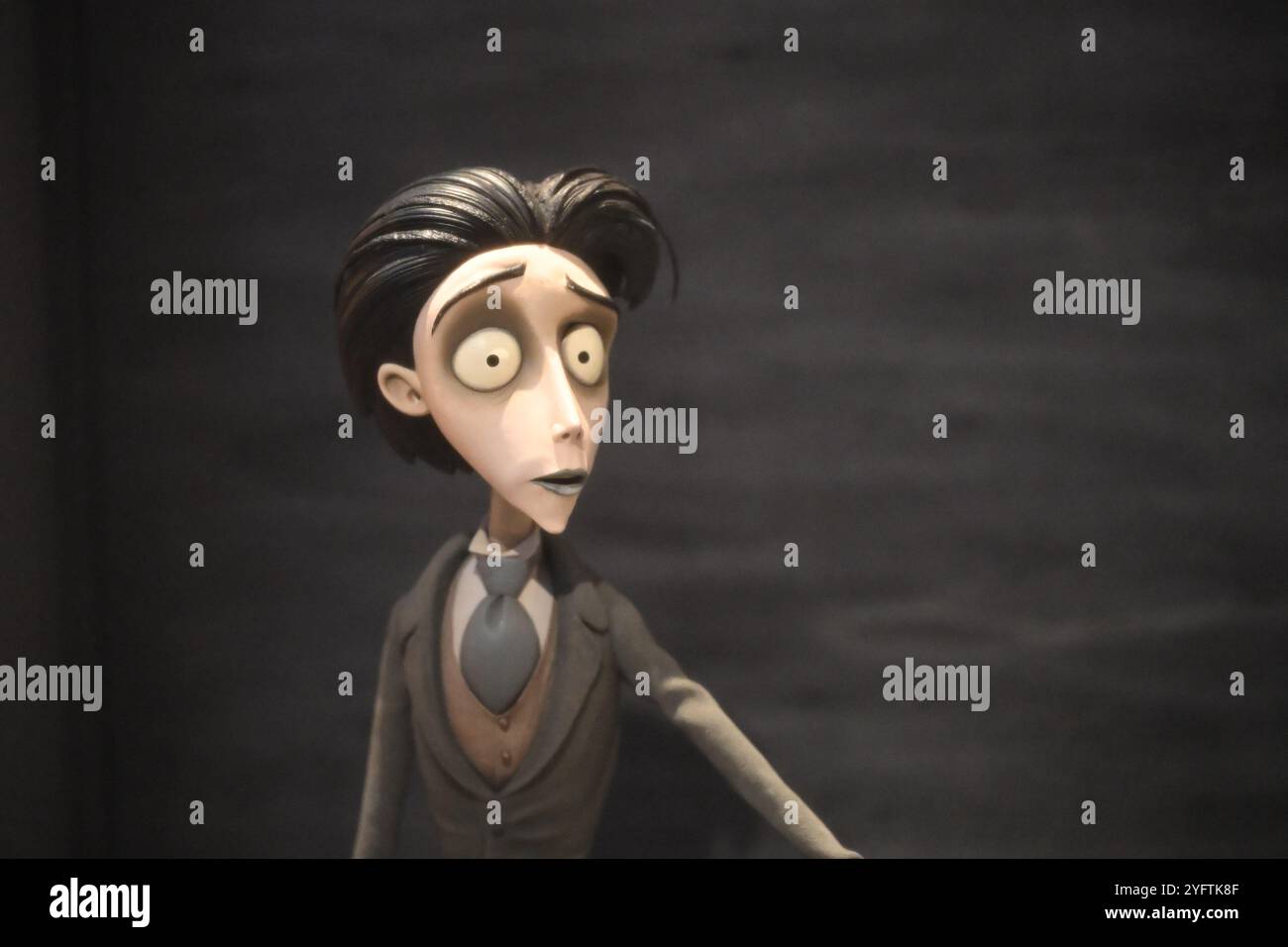 Victor Van Dort puppet from Corpse Bride movie by Tim Burton Stock ...