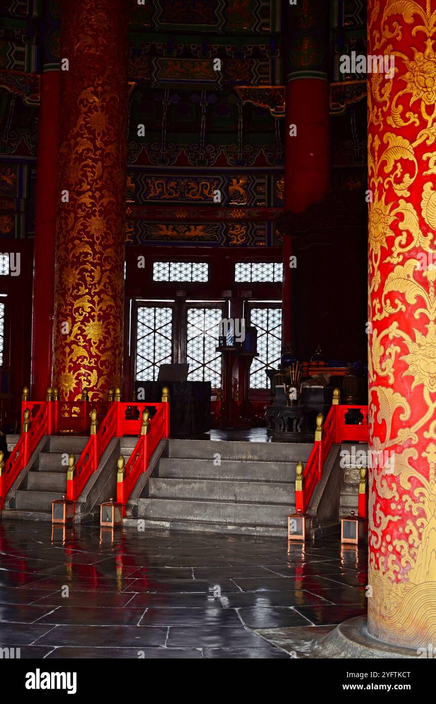 Interior of Temple of heaven, Beiging Stock Photo - Alamy