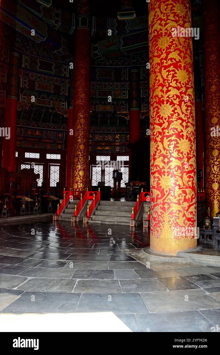 Interior of Temple of heaven, Beiging Stock Photo - Alamy