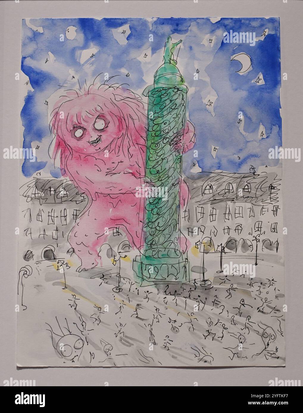 monster artwork by Tim Burton Stock Photo - Alamy