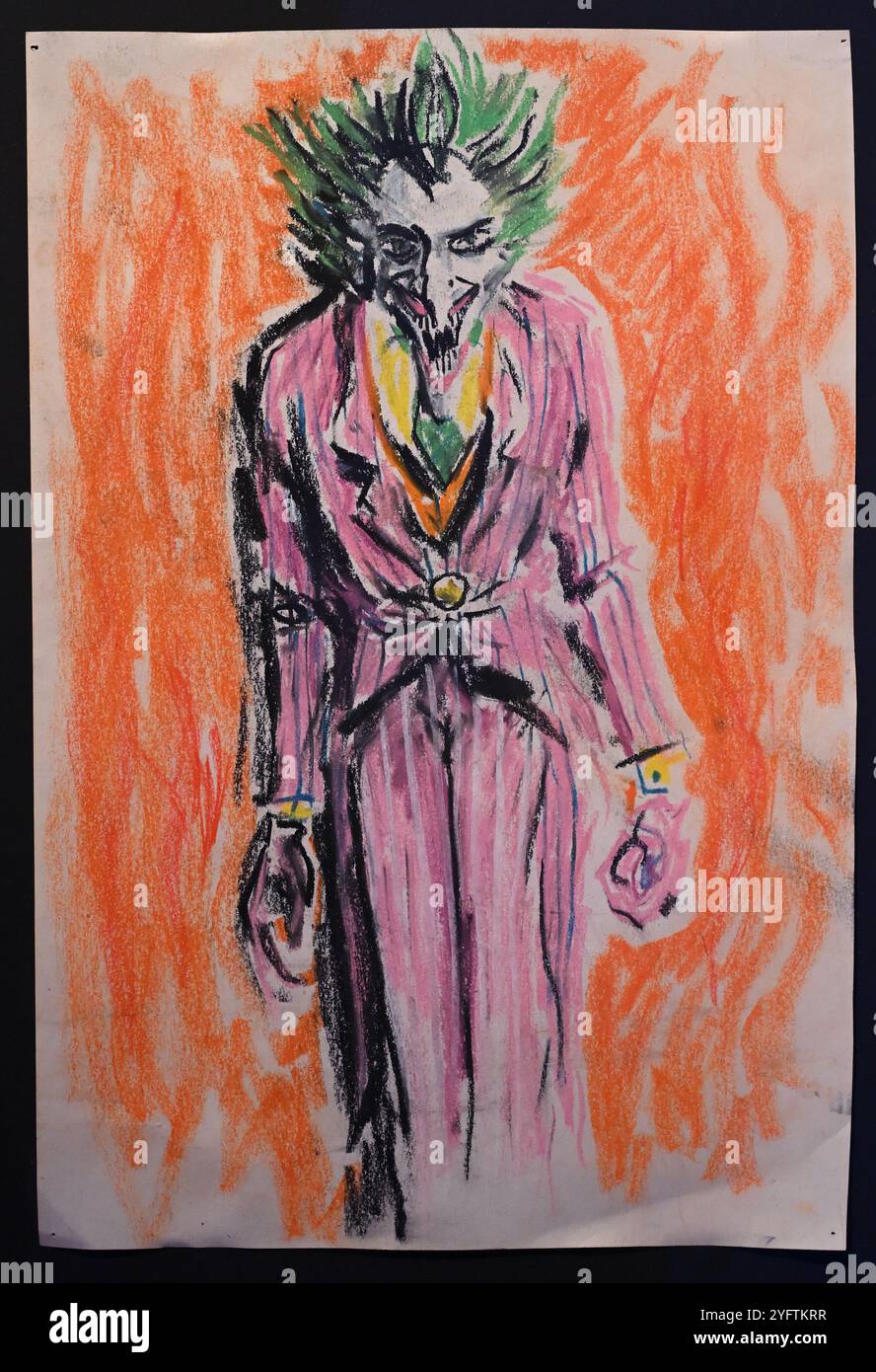 Tim Burton sketch of The Joker from Batman 1989 at The World of Tim ...