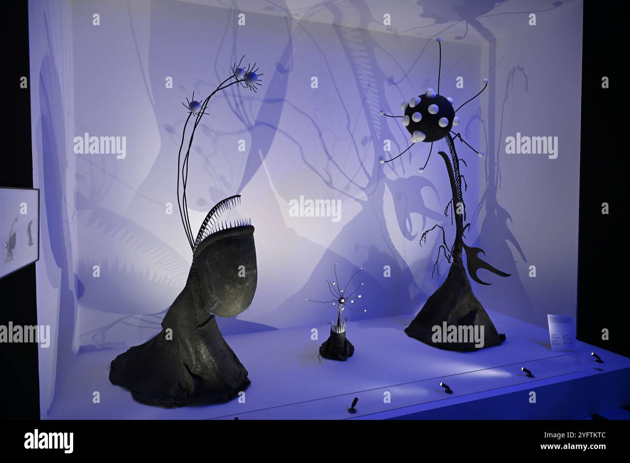 Three sculptures at The World of Tim Burton exhibition in London Stock ...
