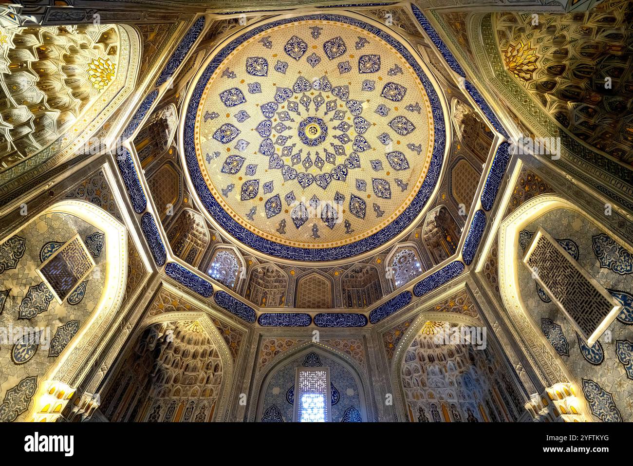 Interior of Shirin Bika Aga Tomb, in Shah-i-Zinda or Shohizinda (The ...