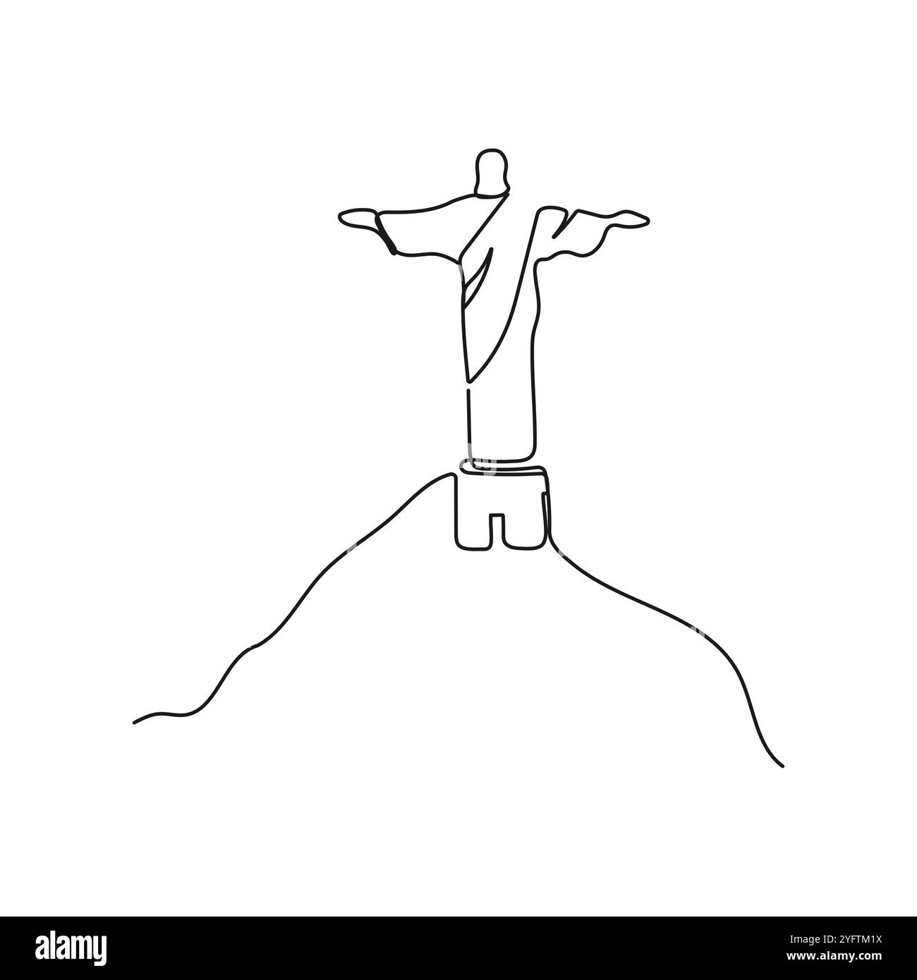 Christ the redeemer statue silhouette Cut Out Stock Images & Pictures ...