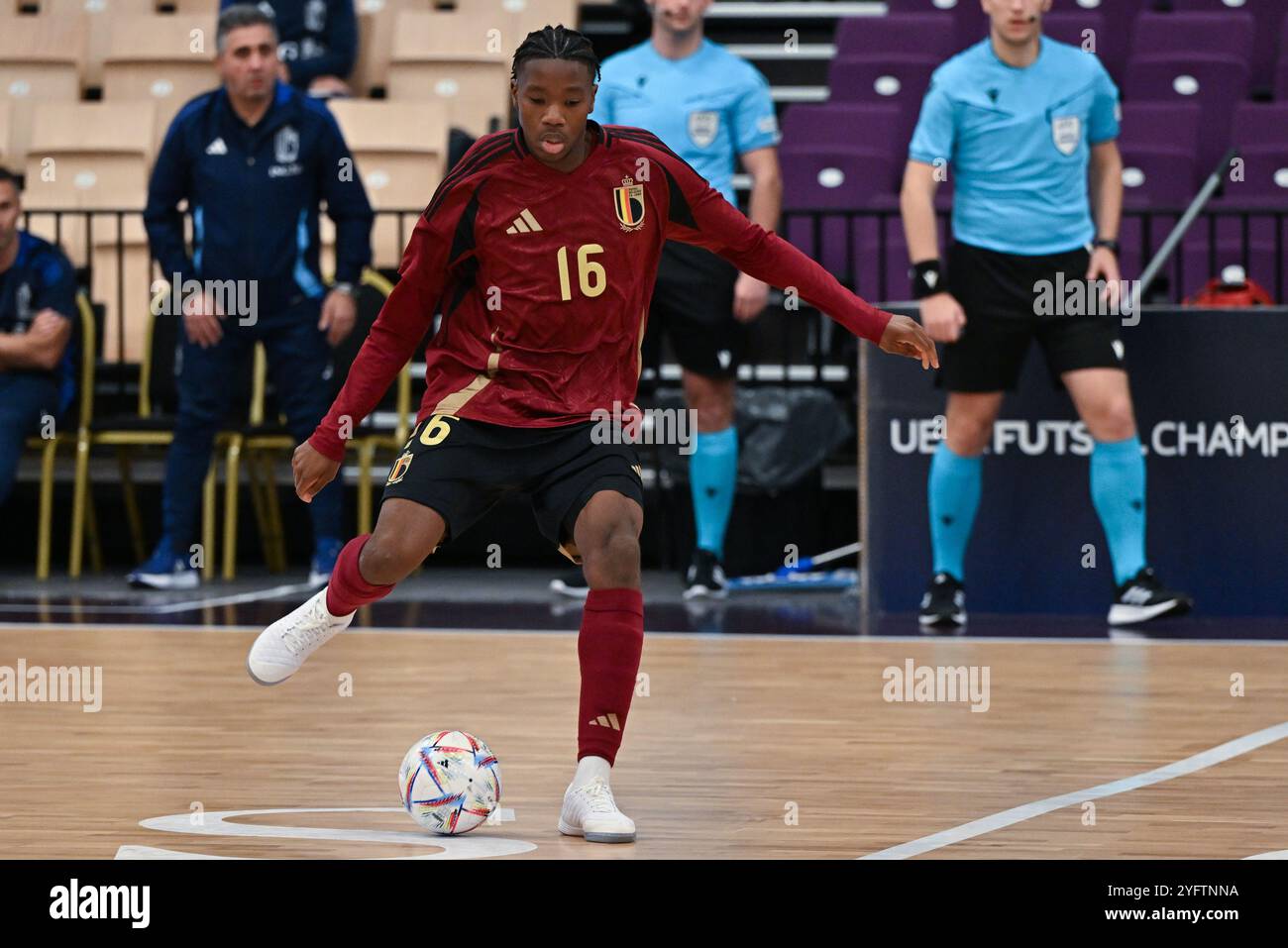 Julien Mbazoa Yalingui (16) of Belgium pictured during a friendly ...