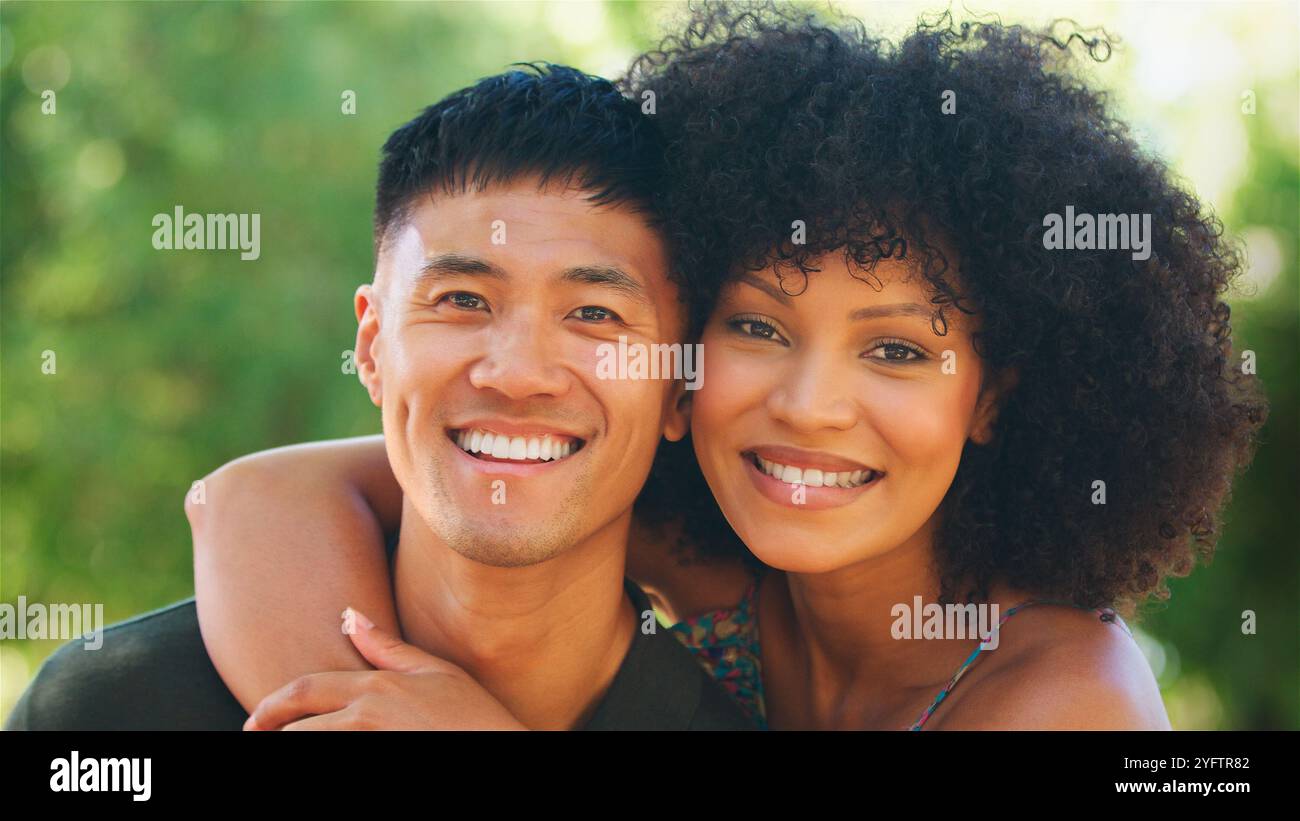 Vibrant young couple smiles hi-res stock photography and images - Alamy